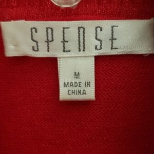 Spense | Sweaters | Sparkly Red Sleeveless Turtleneck Sweater | Poshmark